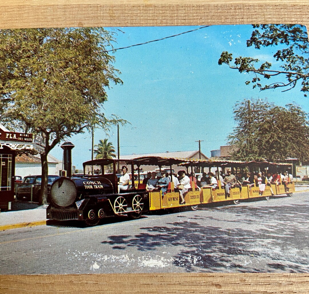 Key West Florida Depot and Conch Tour Train Postcard, Unposted ...