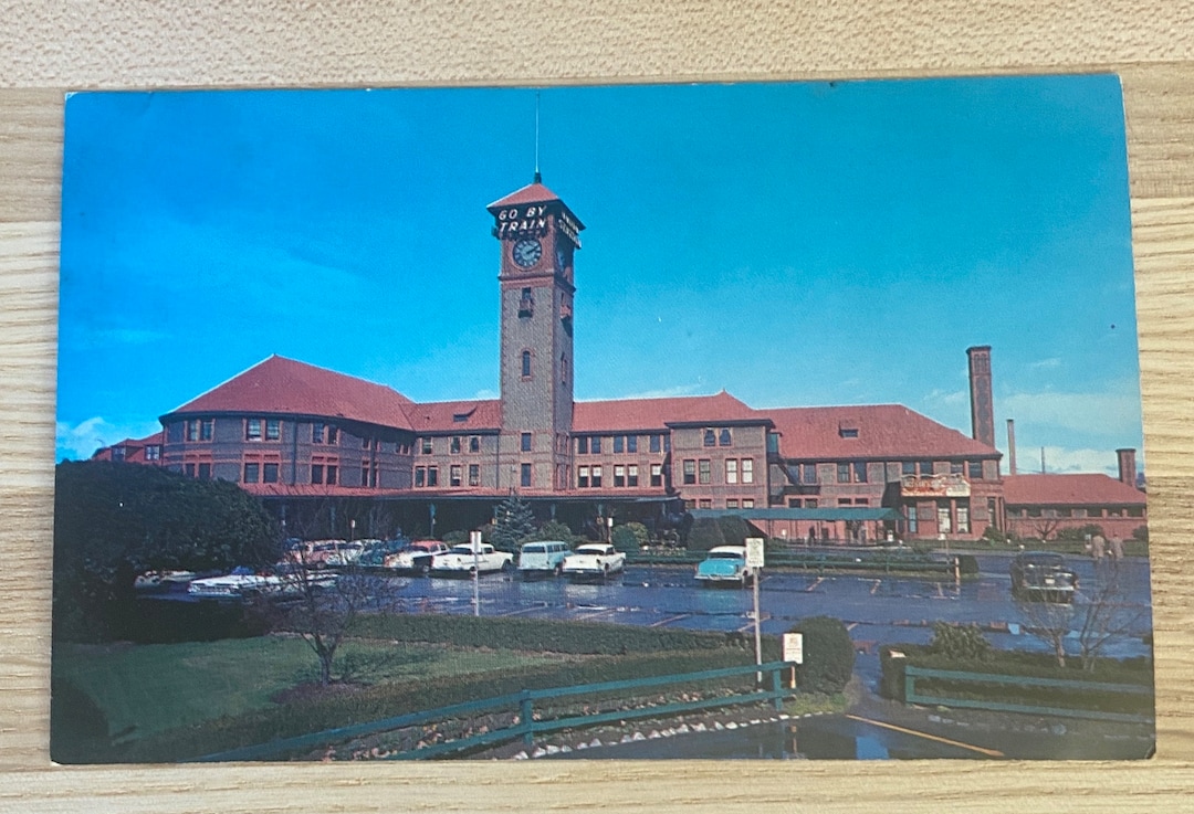 Union Station Portland Oregon Vintage Postcard, Pacific Northwest ...