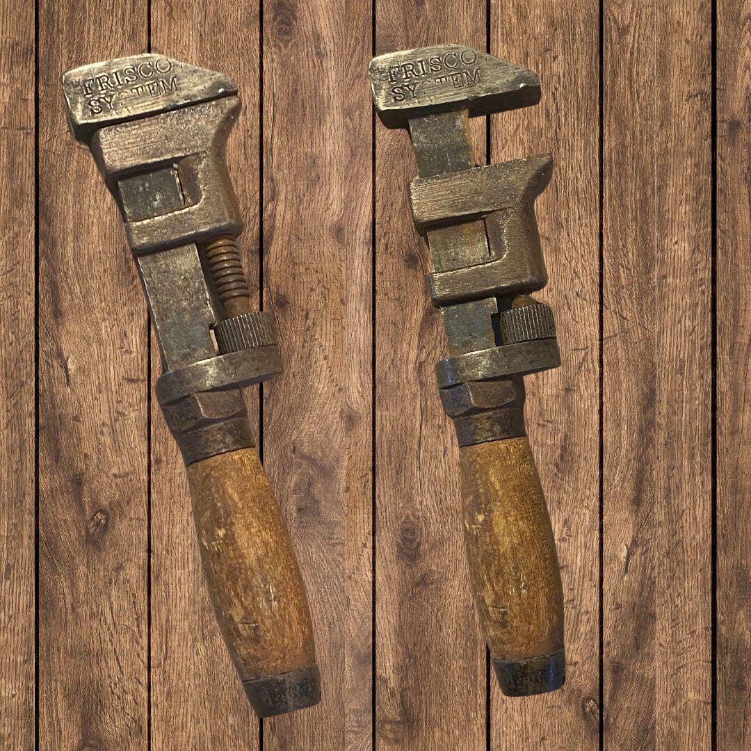 Antique Collins & Co Hartford 6 Inch Adjustable Wrench, Frisco System ...