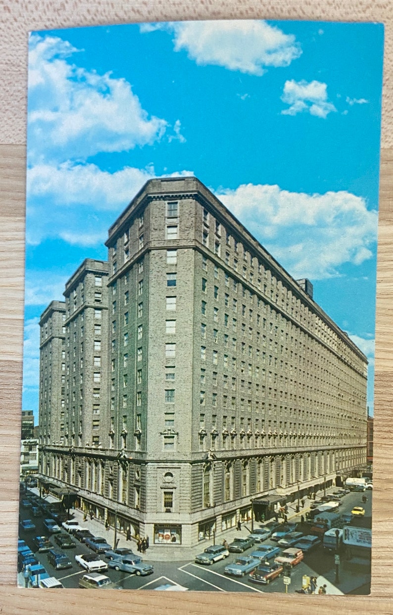 Park Square Boston MA, the Statler Hilton Vintage Postcard, Home of ...