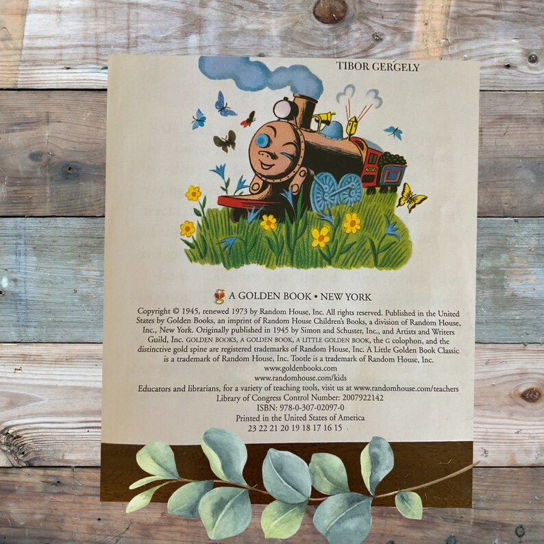 Tootle Little Golden Book, 1973 Hardcover Collectible Train Storybook ...