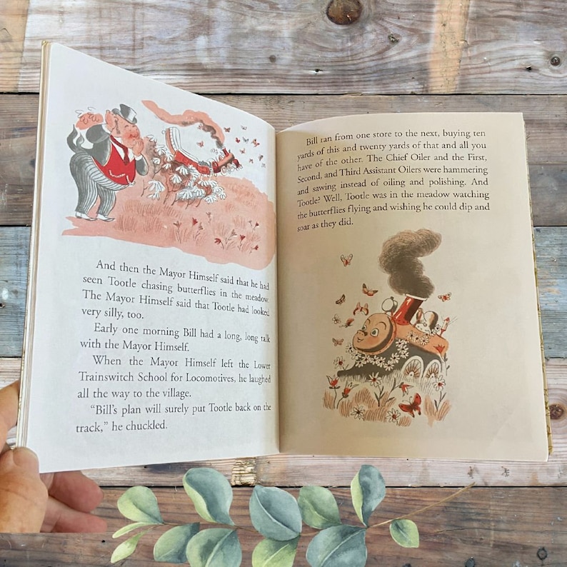 Tootle Little Golden Book, 1973 Hardcover Collectible Train Storybook ...