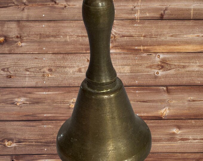 Vintage Mini School Bell Brass Bell, Teacher's Desk Bell, 2-inch Tall ...