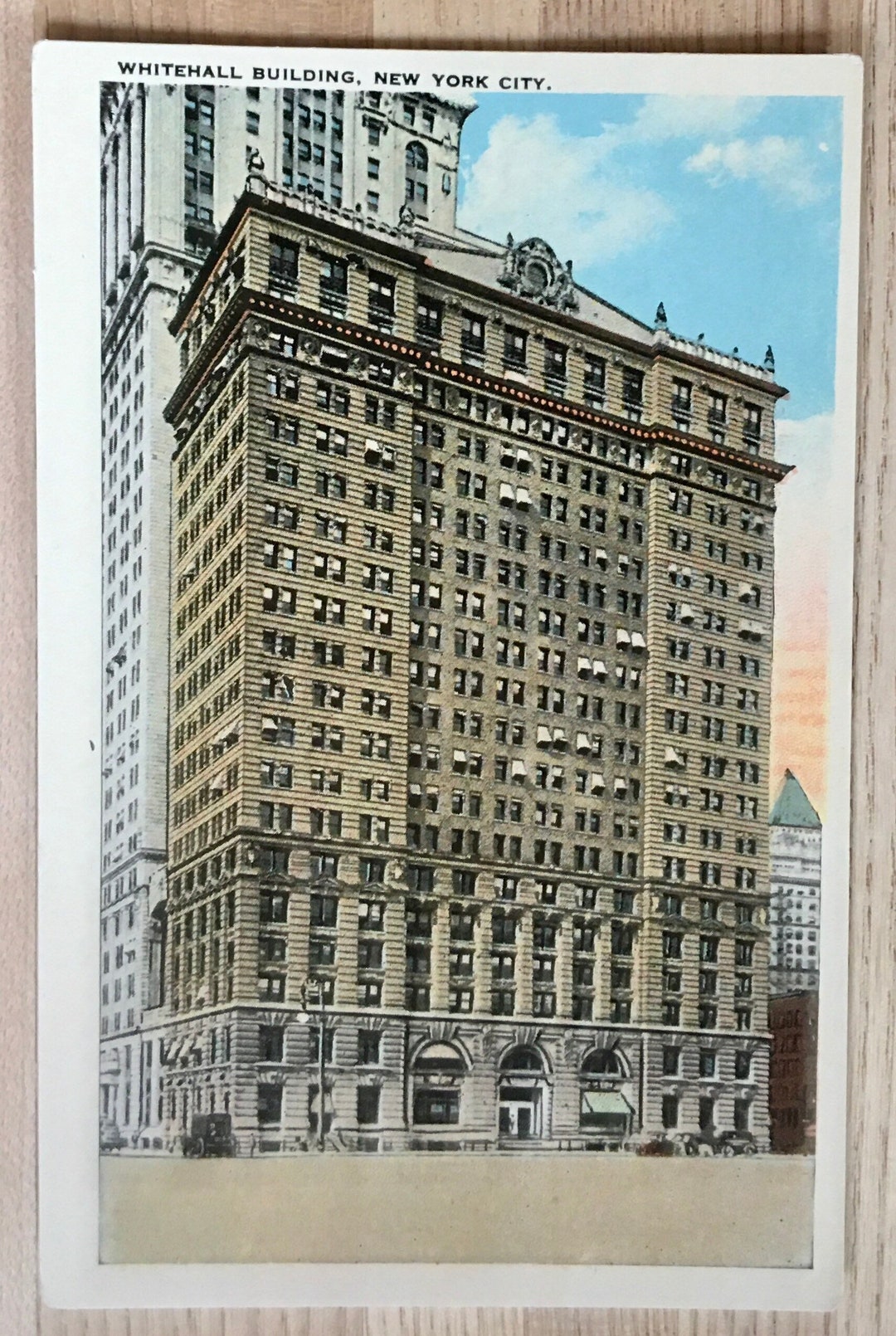 Vintage Postcard Whitehall Building New York City Aquarium & Battery ...