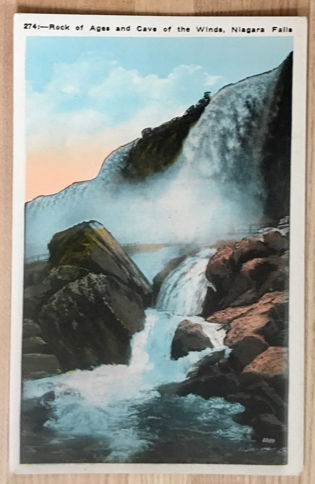 Rock of the Ages and Cave of the Winds Niagara Falls, Historical Rock ...