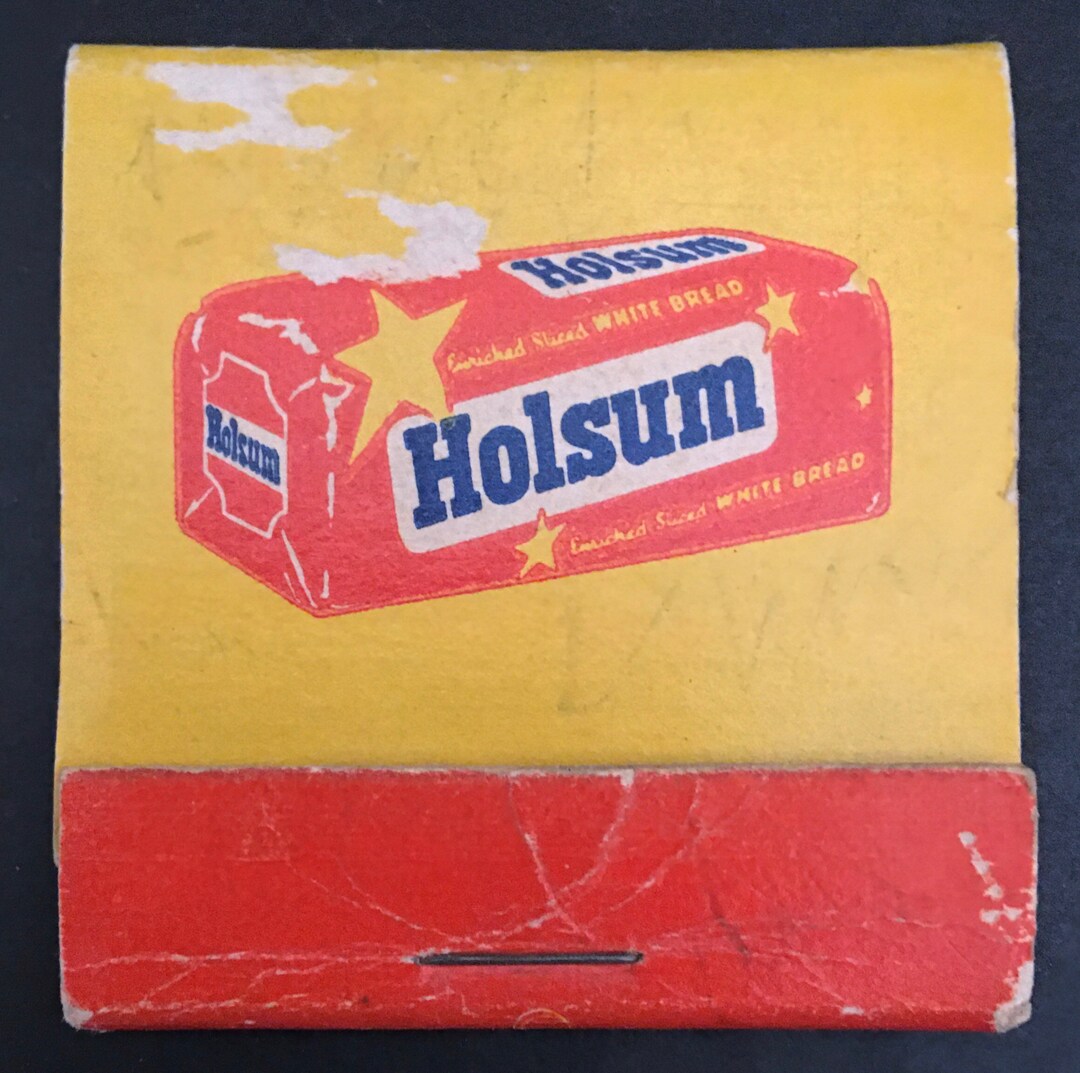 Vintage Holsum Bread Advertising Matchbook Style Fingernail File - Be ...