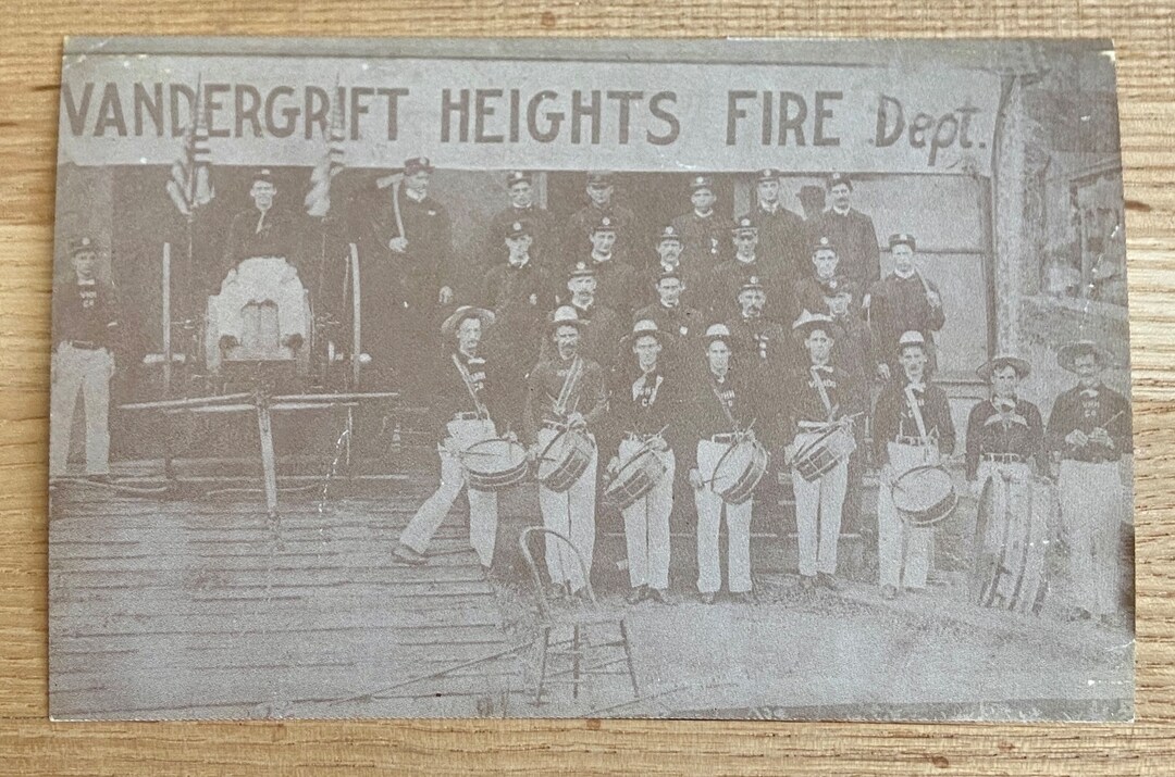 Vandergrift Heights PA Fire Dept Vintage Postcard, Firemen's Band ...