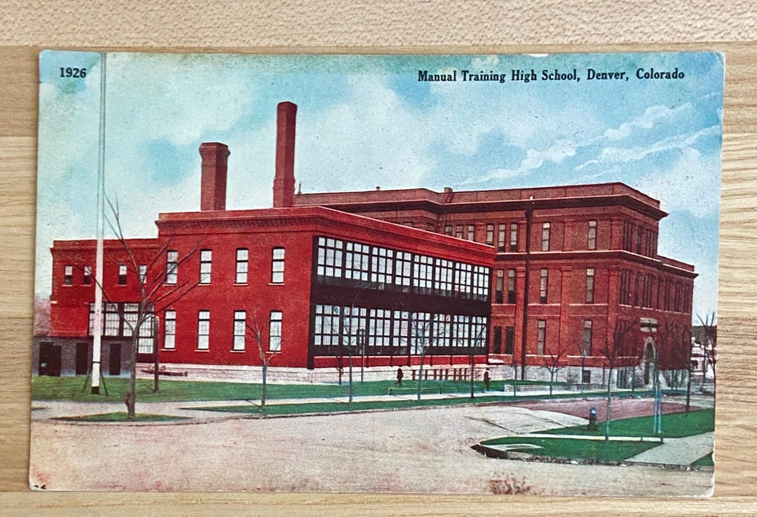 Manual Training High School Denver Colo Vintage Postcard, Collectible ...