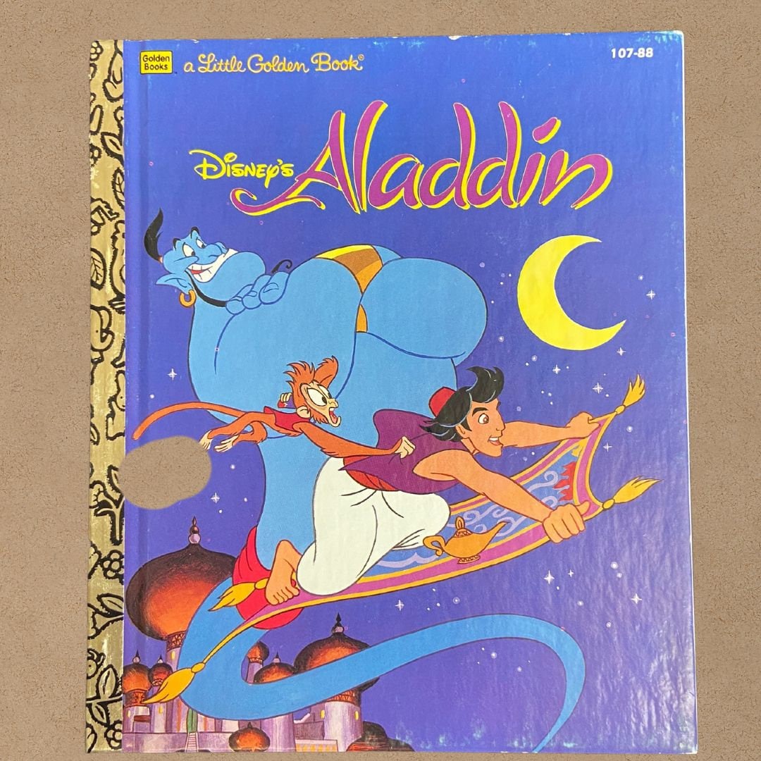 Disney's Aladdin Little Golden Book, Collectible Hardcover Storybook ...