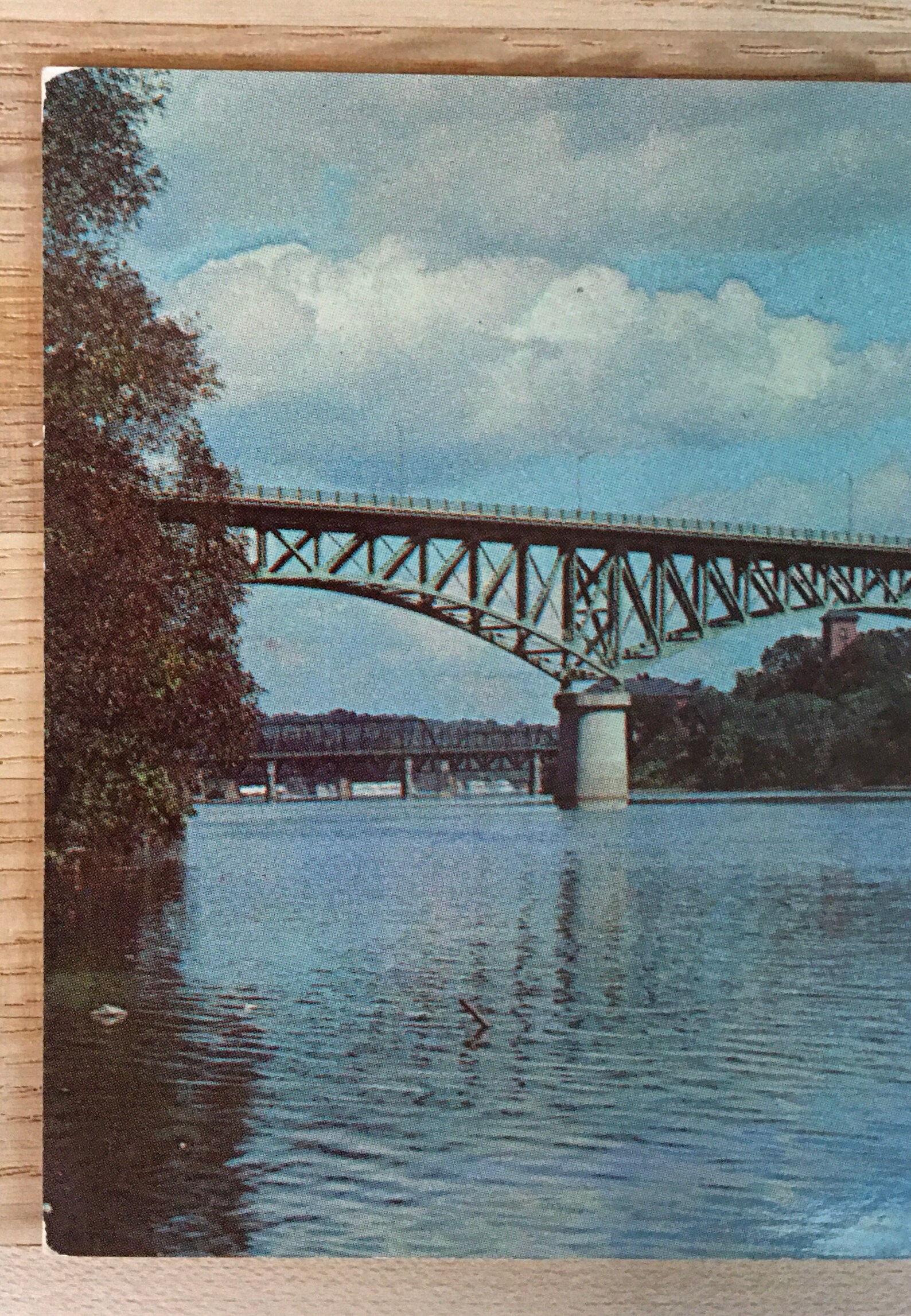 Vintage Postcard Augusta Toll Bridge Kennebec River, Augusta Maine ...