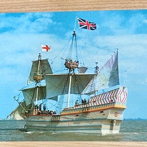Susan Constant II Replica of Ship Jamestown in 1607 Postcard, American ...