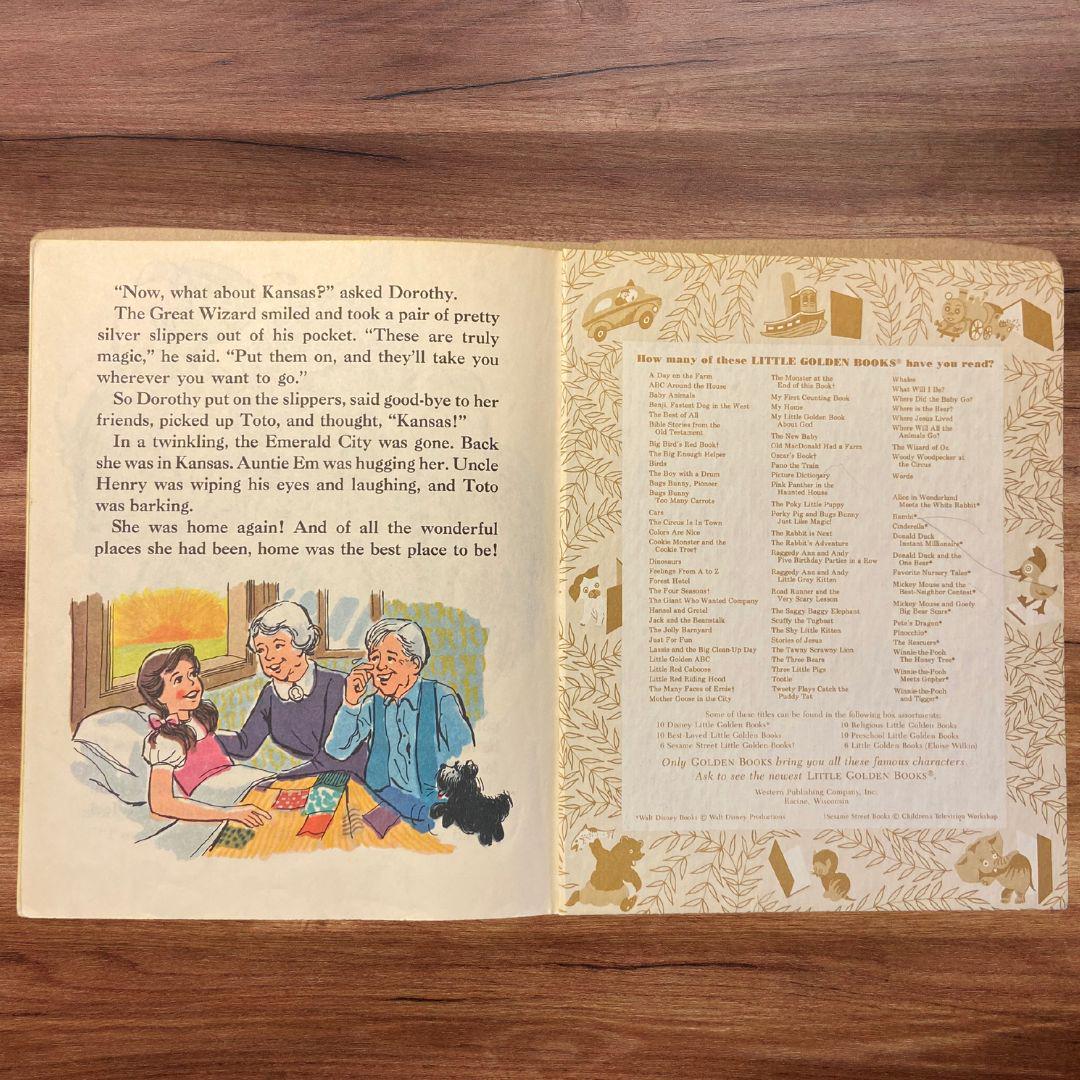 The Wizard of Oz Little Golden Book, Vintage 1980 Classic Children's ...