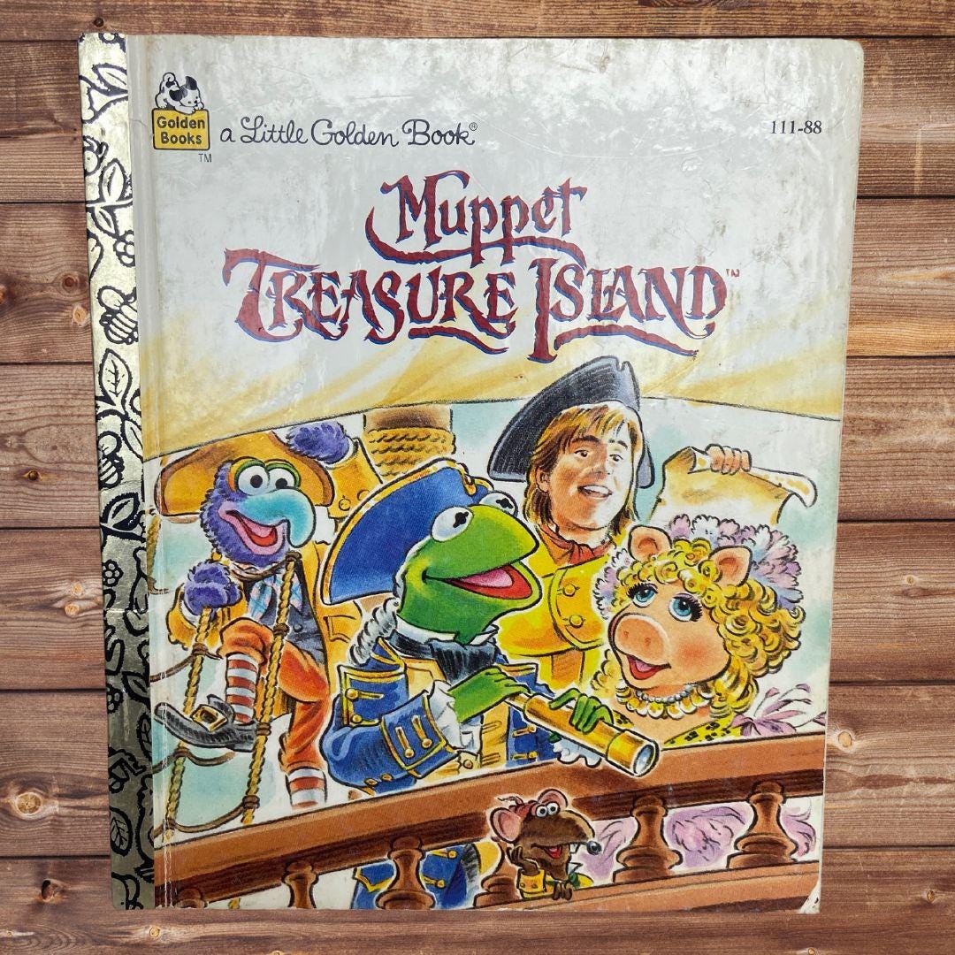 Muppet Treasure Island Little Golden Book, Children's Hardcover Bedtime ...