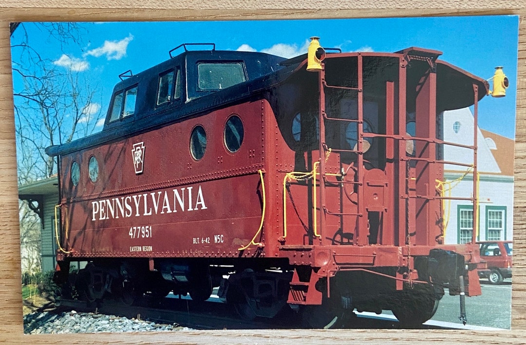 Pennsylvania Railroad Caboose #477951 Postcard, Unposted RR Enthusiasts ...