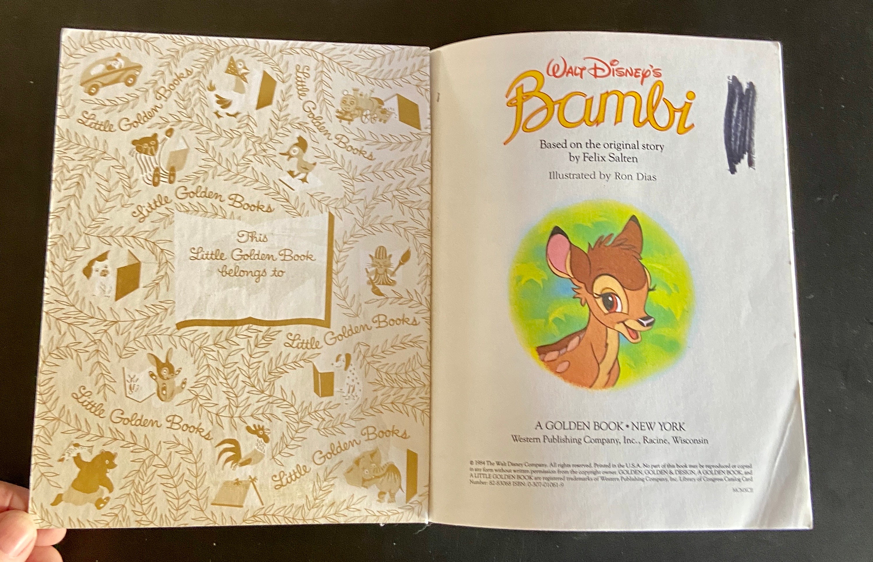 Walt Disney's Bambi Little Golden Book, Illustrated Children's ...