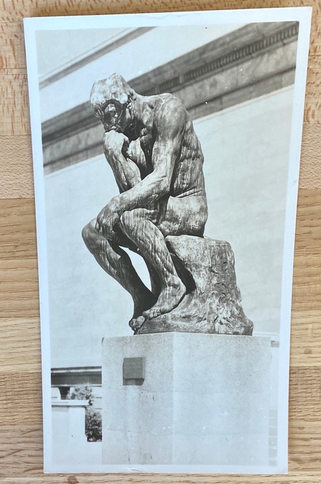 The Thinker by Auguste Rodin Photo Postcard, Collectible Cleveland ...