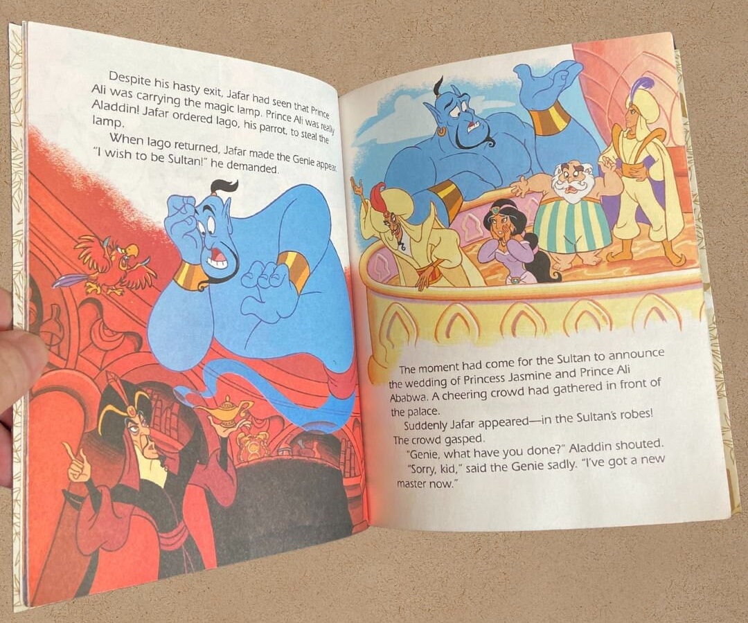Disney's Aladdin Little Golden Book, Collectible Hardcover Storybook ...