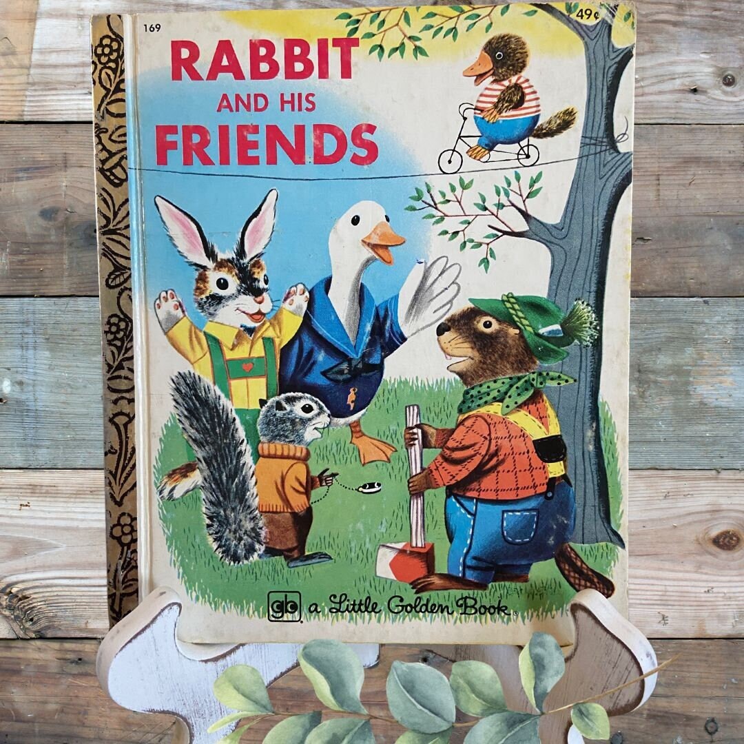 Rabbit and His Friends Little Golden Book, 1976 Hardcover Collectible ...