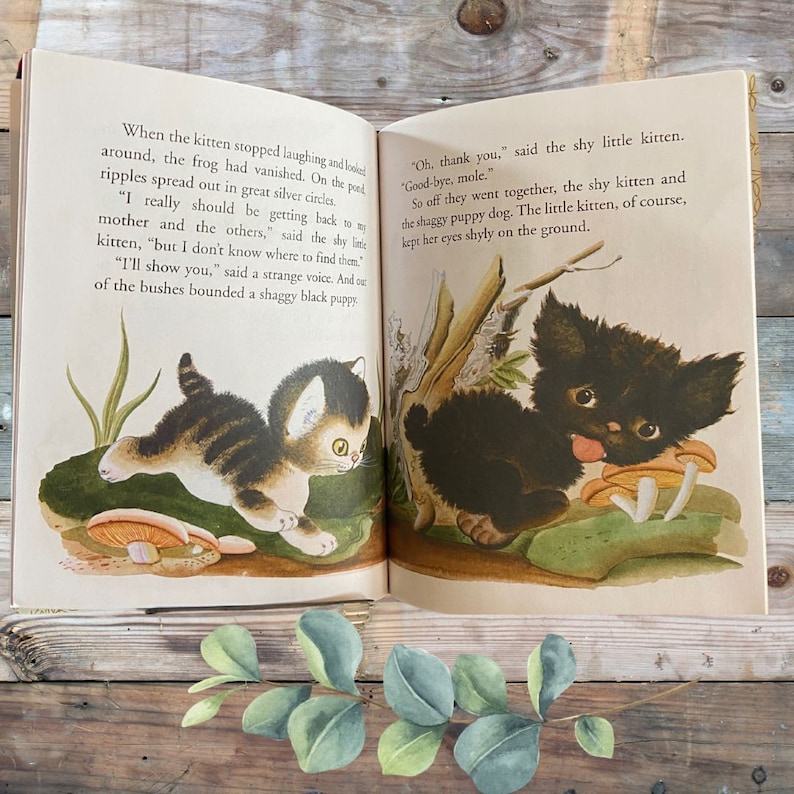 The Shy Little Kitten Little Golden Book 1974 Hardcover Collectible ...