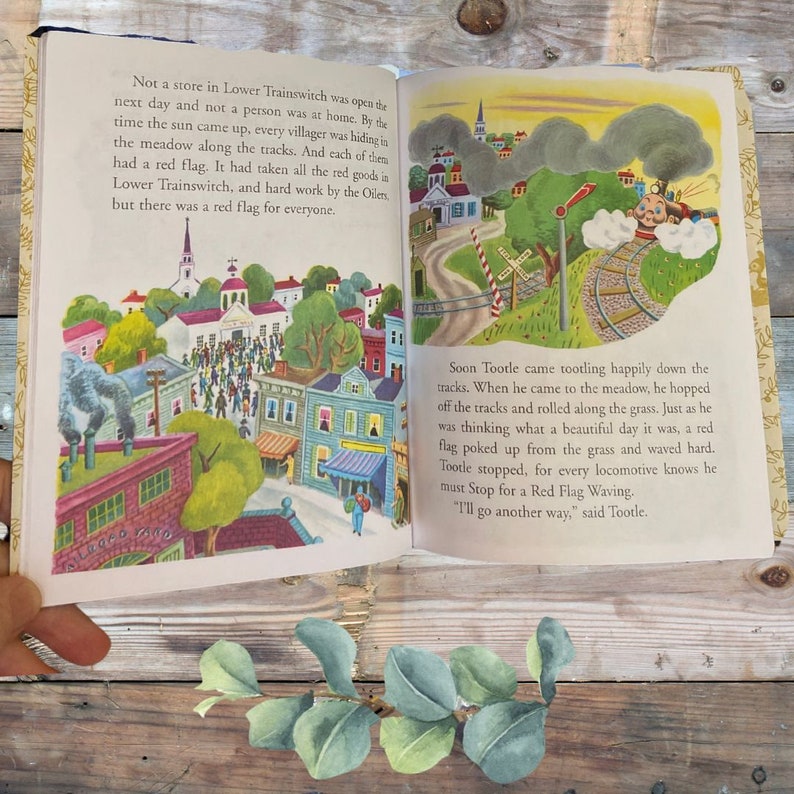 Tootle Little Golden Book, 1973 Hardcover Collectible Train Storybook ...