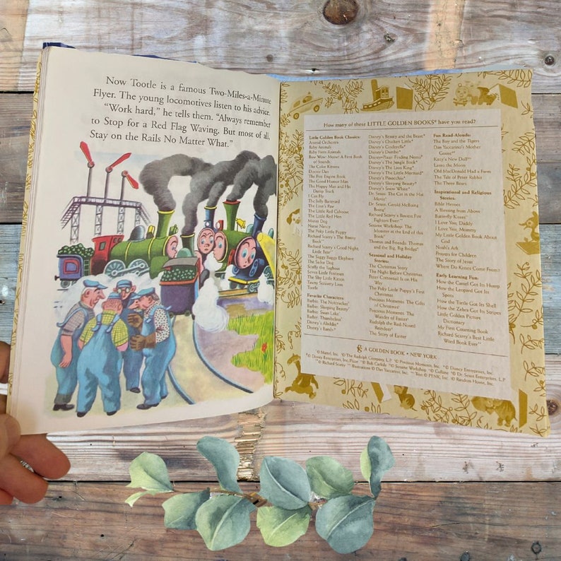 Tootle Little Golden Book, 1973 Hardcover Collectible Train Storybook ...