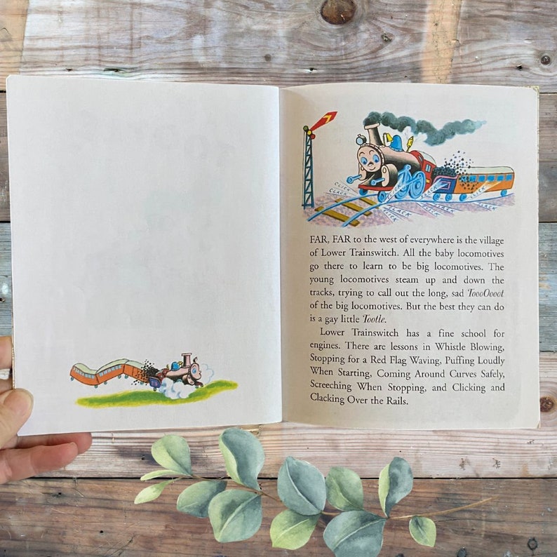 Tootle Little Golden Book, 1973 Hardcover Collectible Train Storybook ...