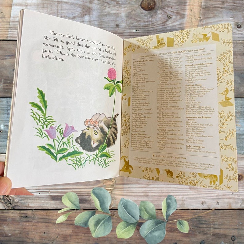 The Shy Little Kitten Little Golden Book 1974 Hardcover Collectible ...