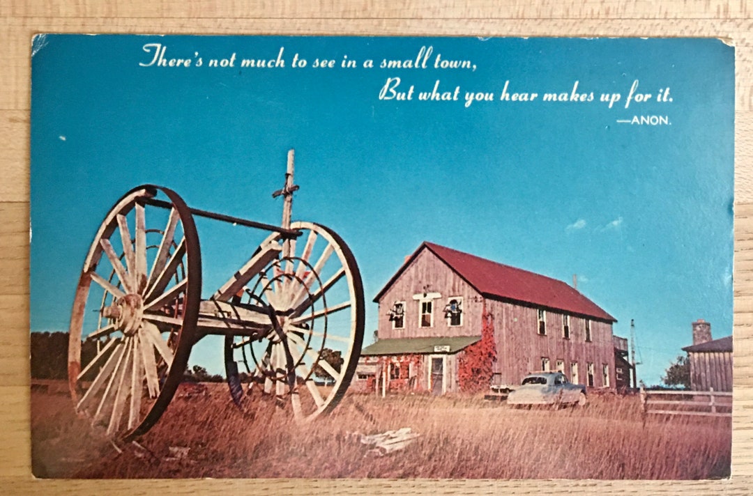 Farm Scene Classic Car Six Lakes Michigan Vintage Postcard, Unposted ...