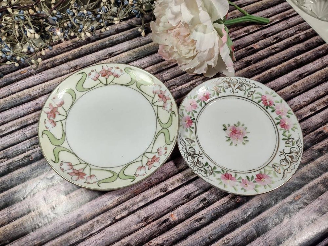 Two Vintage Hand Painted Nippon Plates - Etsy