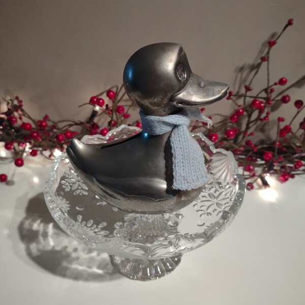 Silver Duck Bank - Etsy