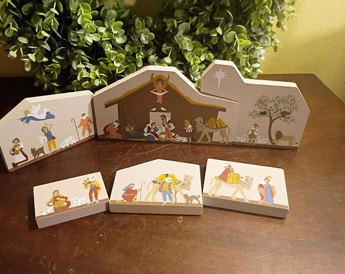 Nativity Set by Cat's Meow 1990's - Etsy