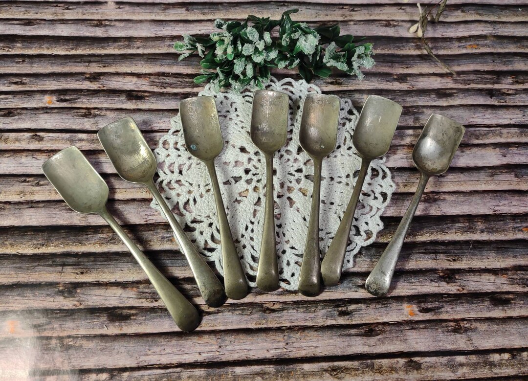 Vintage Square Dining Spoons - Etsy