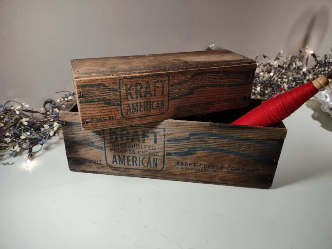 Vintage Set of 2 Kraft American Cheese Boxes - Etsy