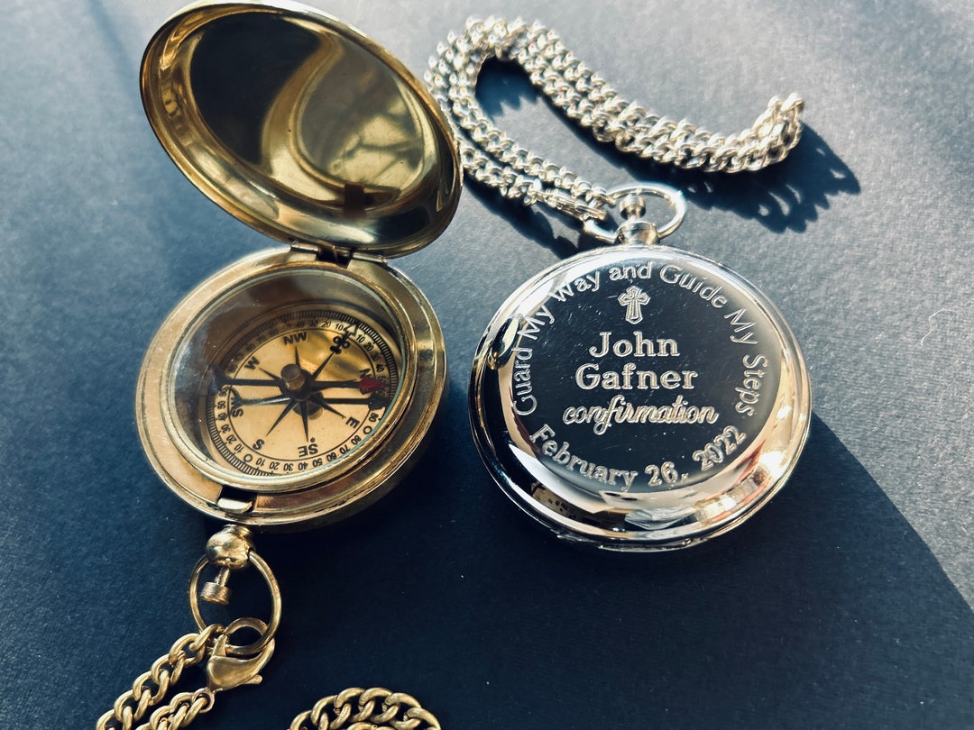 Godfather's Baptism Compass, Personalized Catholic Gift for Boys - Etsy