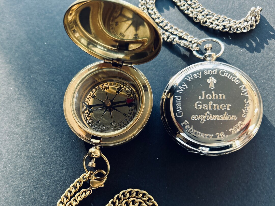 Personalized Compass Gift for Sons, Graduation and Baptism Celebrations ...