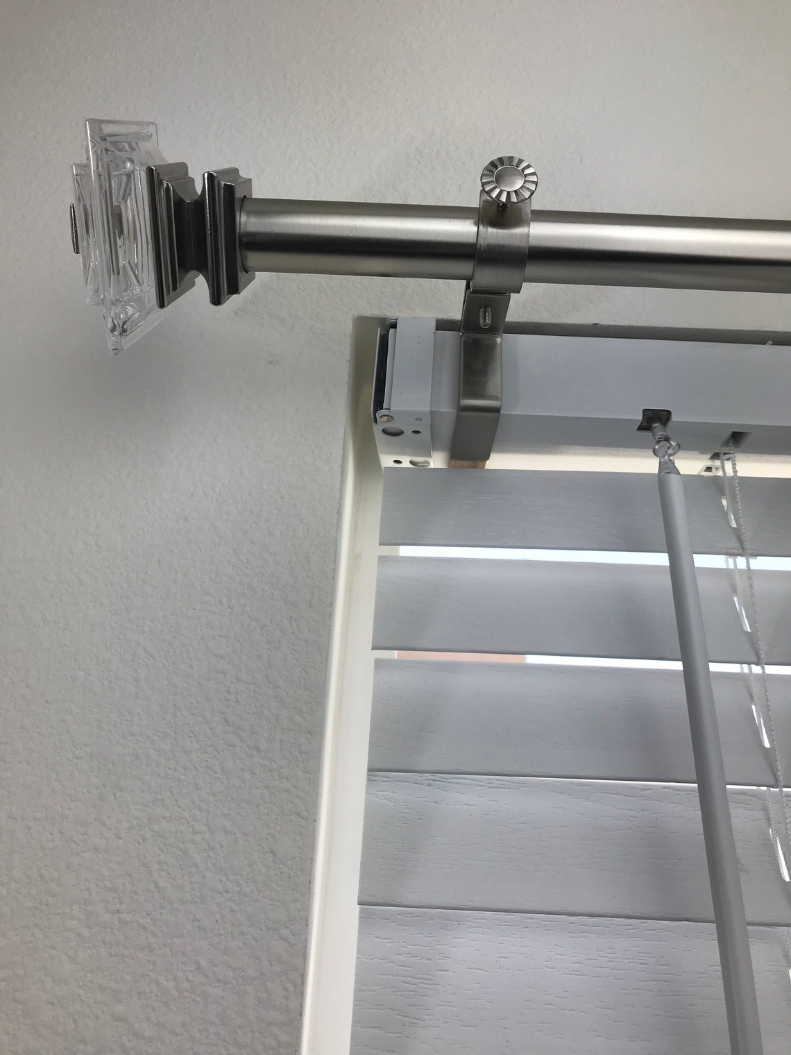 Nono Bracket XL - No Drill Curtain Rod Bracket Attachment for XL Inside ...