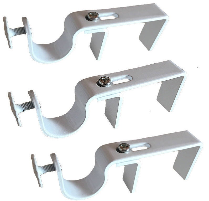 Nono Bracket - No Drill Curtain Rod Bracket Attachment Over Blinds (set ...
