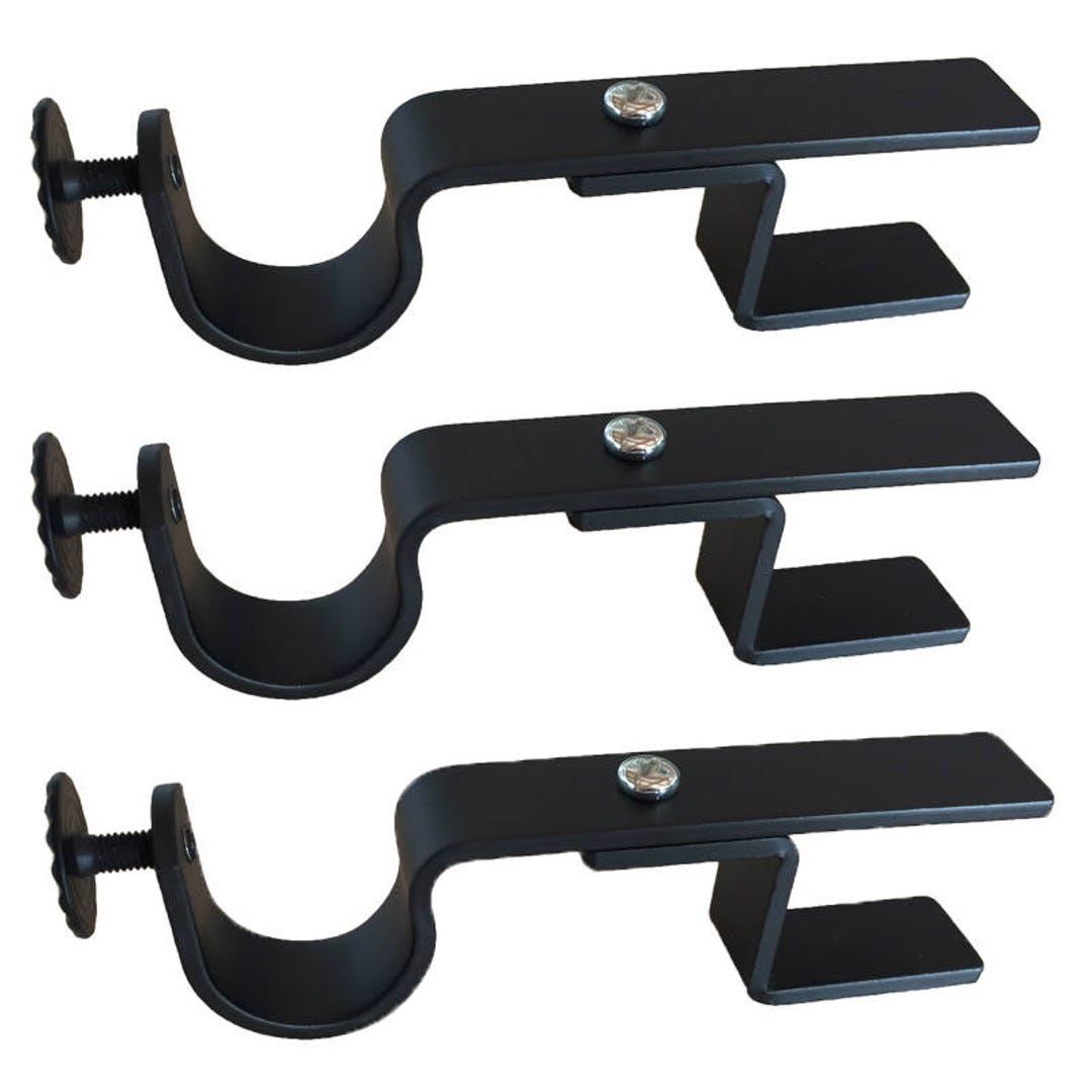 Nono Bracket - No Drill Curtain Rod Bracket Attachment for Inside ...