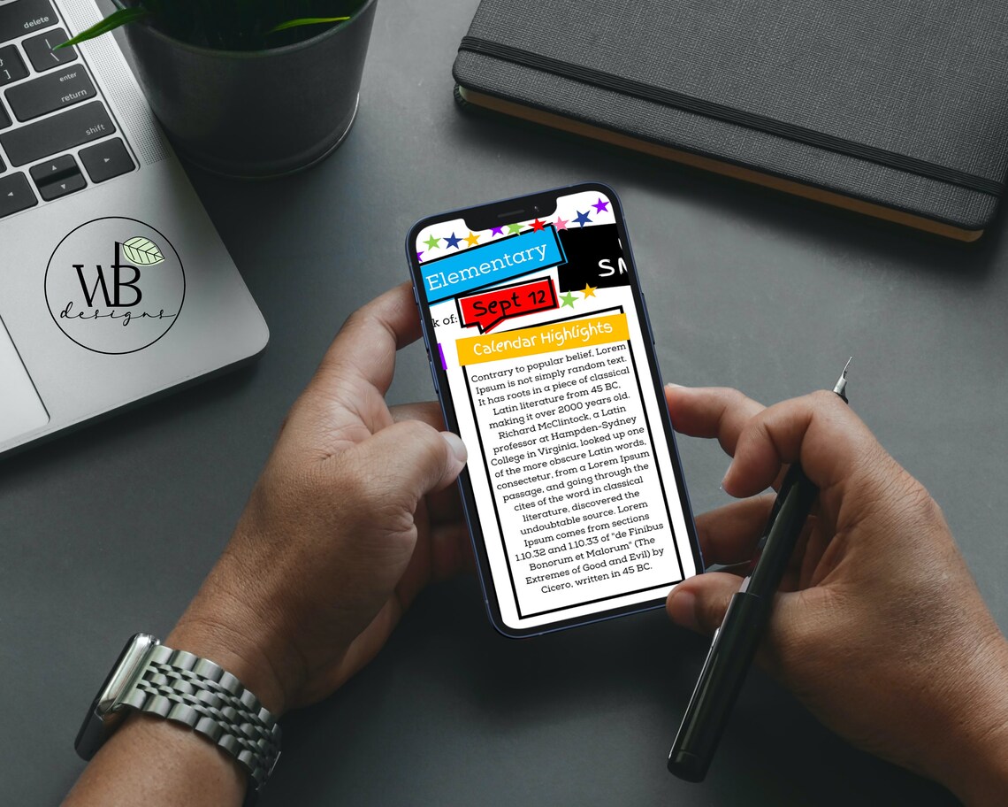 Printable School Newsletter Template EDITABLE INSTANT Download ...