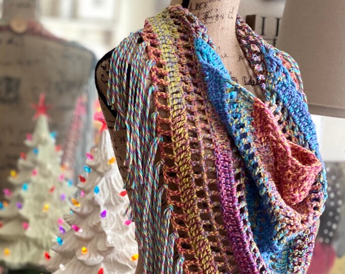 Boho Oversized Triangle Scarf Crochet Triangle Cowl Scarf - Etsy