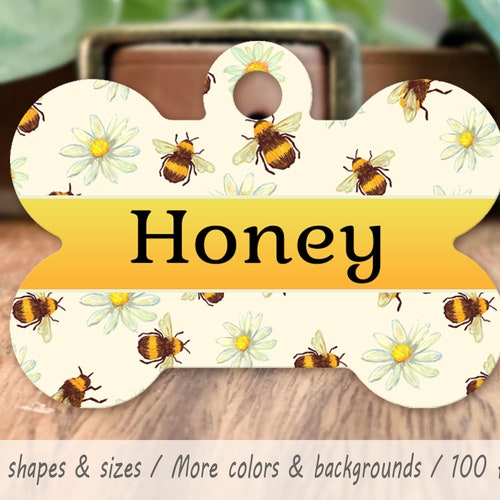 Pet ID Tag Honey Pot | Etsy