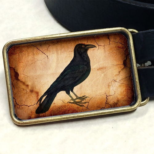 Vintage Raven Belt Buckle | Etsy