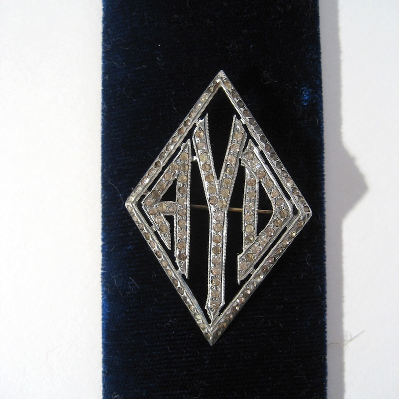 Rhinestone Monogram - Etsy