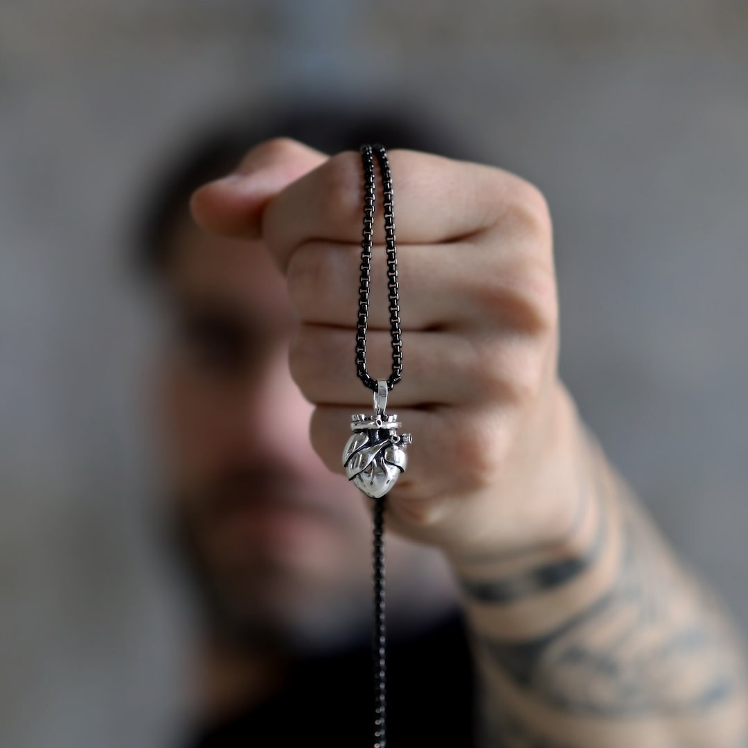 Big Anatomical Heart Pendant, Real Human Heart, Scientific Jewelry ...