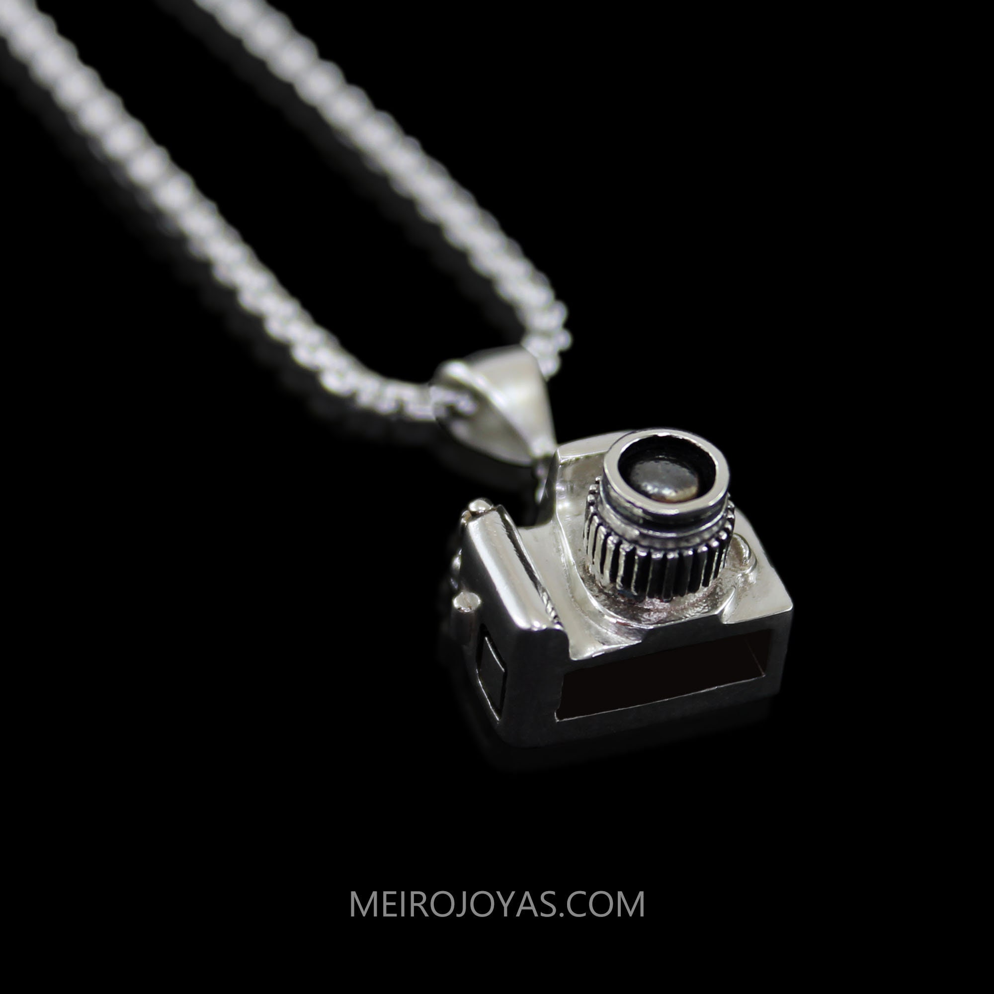 Photo Camera Necklace Sterling Silver, Photography Lover - Etsy