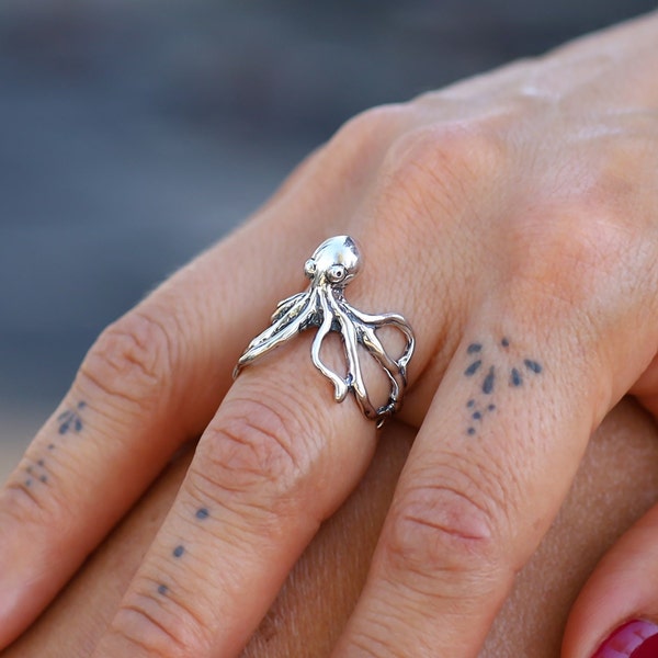 Octopus Ring - Etsy
