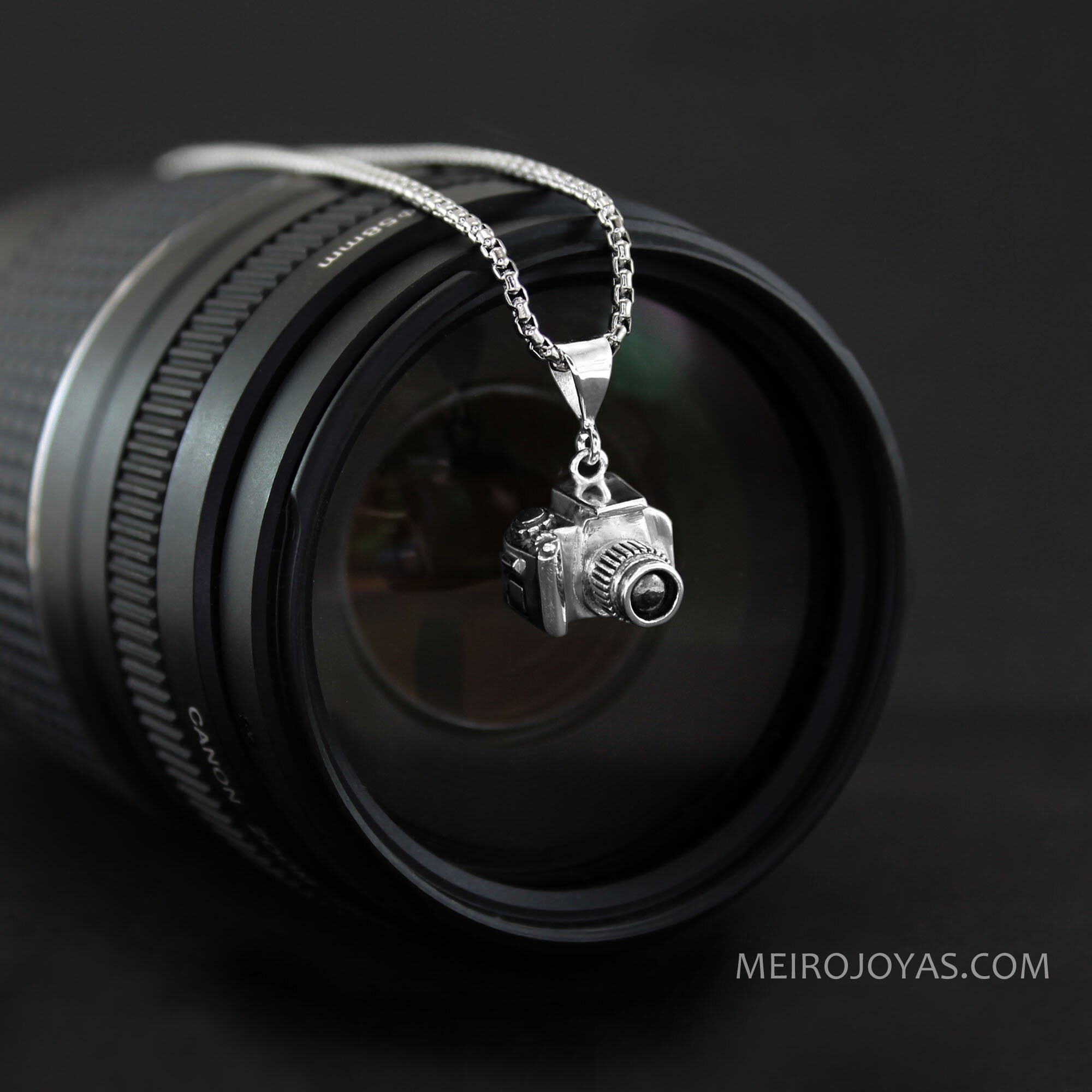 Photo Camera Necklace Sterling Silver, Photography Lover - Etsy