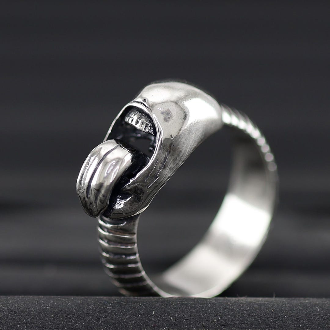 Scream Ring, Alien Design Ring - Etsy