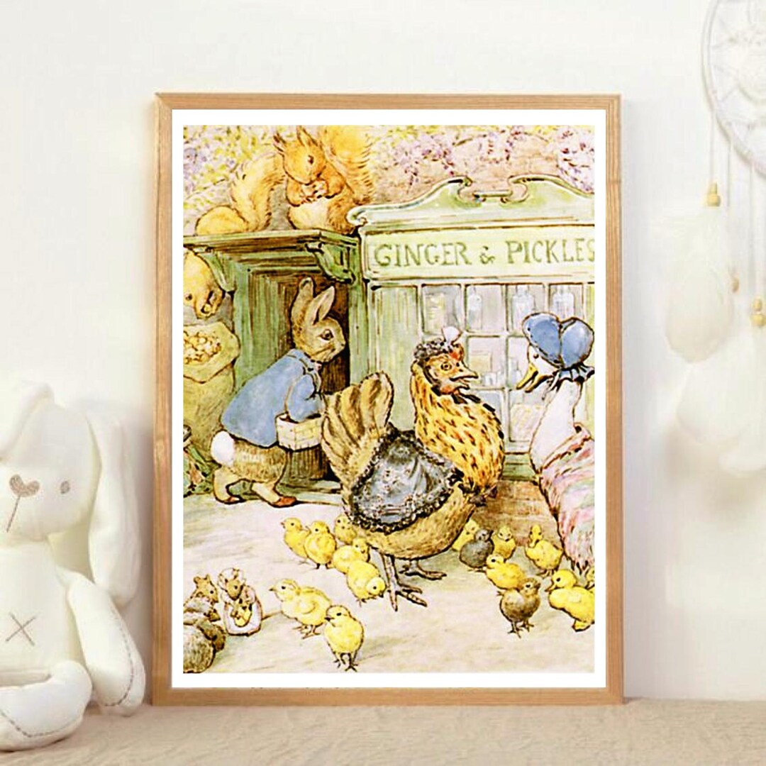 Classic Peter Rabbit the Tale of Ginger and Pickles, Vintage Image by ...