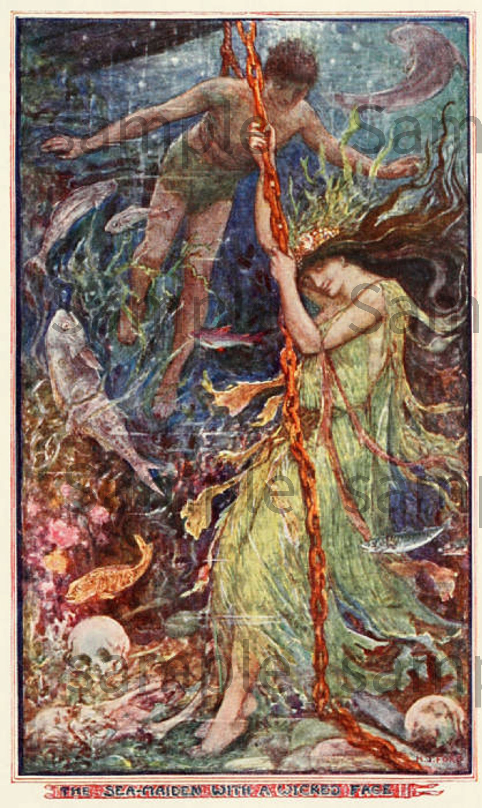 The Olive Fairy Book, Classic Fairy Tale, Vintage Image by H J Ford ...